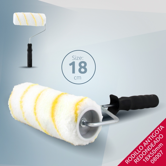 RODILLO ANTIGOTA REDONDEADO 18X50
