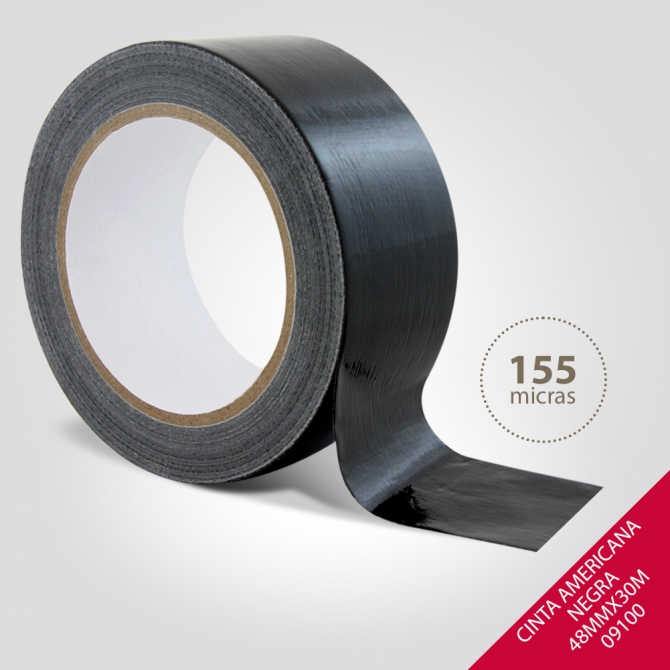 CINTA AMERICANA NEGRA 48MM.X30M