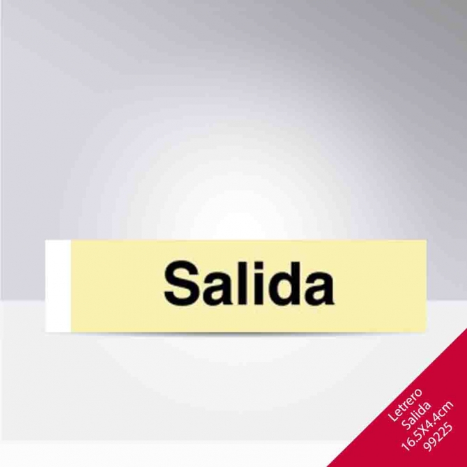 LETREROS Y SILUETAS SALIDA 165x43mm