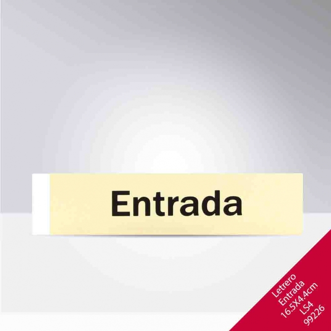 LETREROS Y SILUETAS ENTRADA 165x43mm